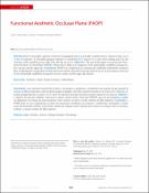 Functional aesthetic occlusal plane (FAOP)