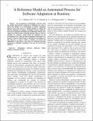 A reference model as automated process for software adaptation at runtime